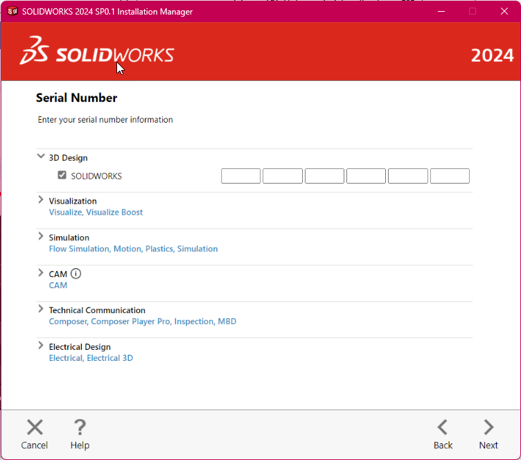 Installation de SOLIDWORKS Desktop