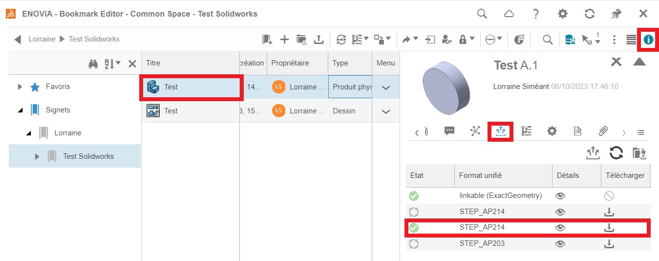 1. Export sur 3DEXPERIENCE : Conversion STEP & PDF