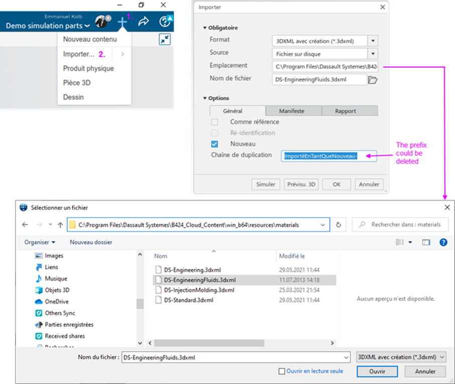 1. Importing a Materials Library