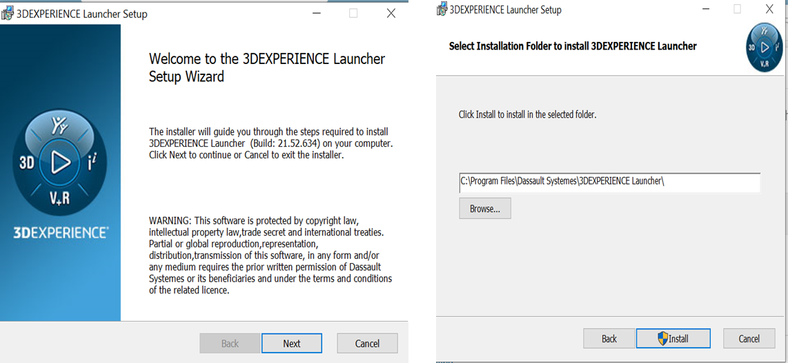 1. Installation of 3DEXPERIENCE Apps : CATIA