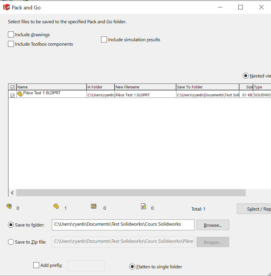 1. Create a copy with Pack and Go